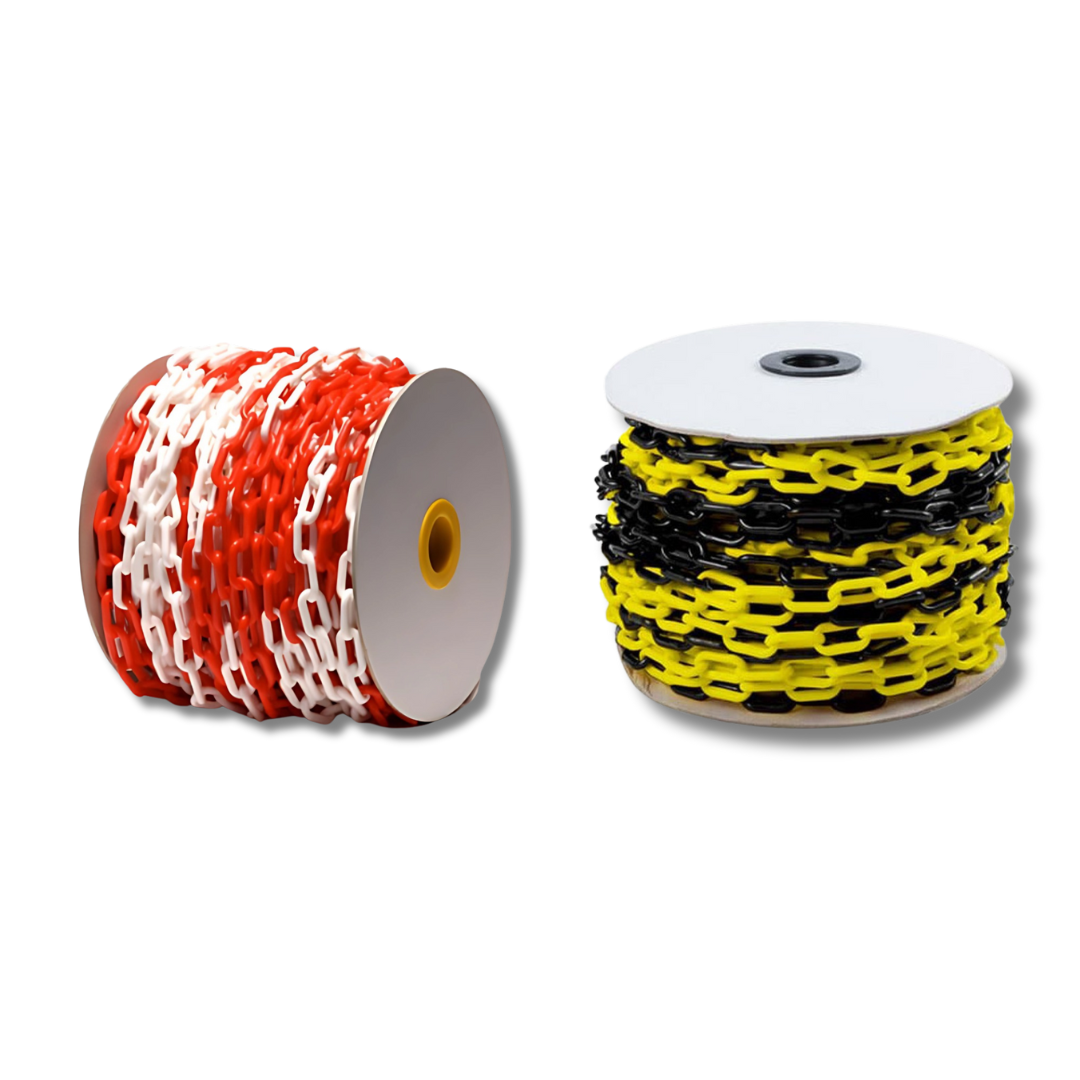 Durable 8mm PVC Chain – Weather-Resistant for Safety & Crowd Control